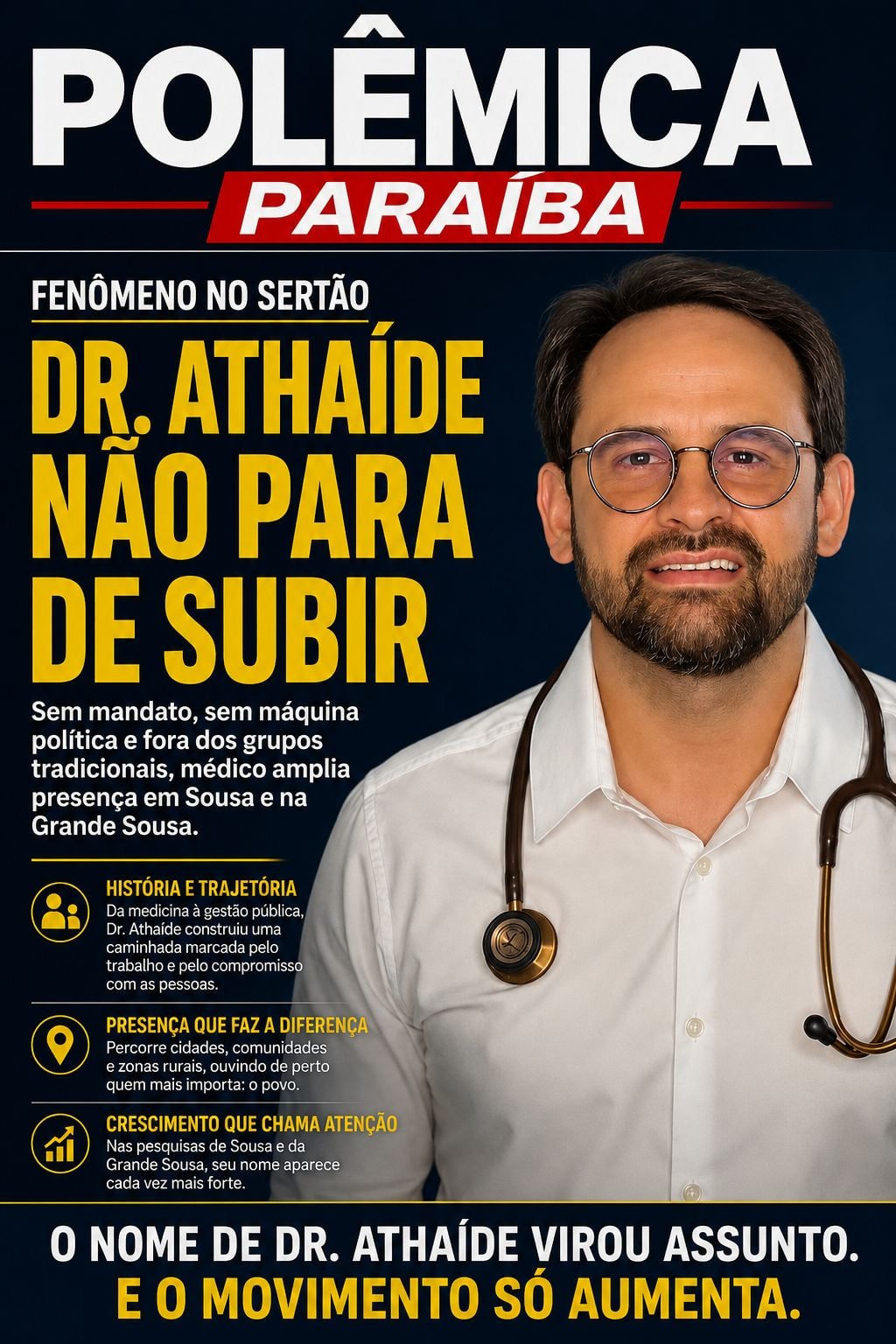 Crescimento de Dr. Ataíde chama atenção no Sertão
